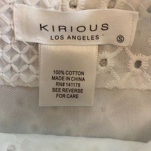 KIRIOUS LOS ANGELES | Skirts | Nwt Kirious Eyelet Skirt | Poshmark